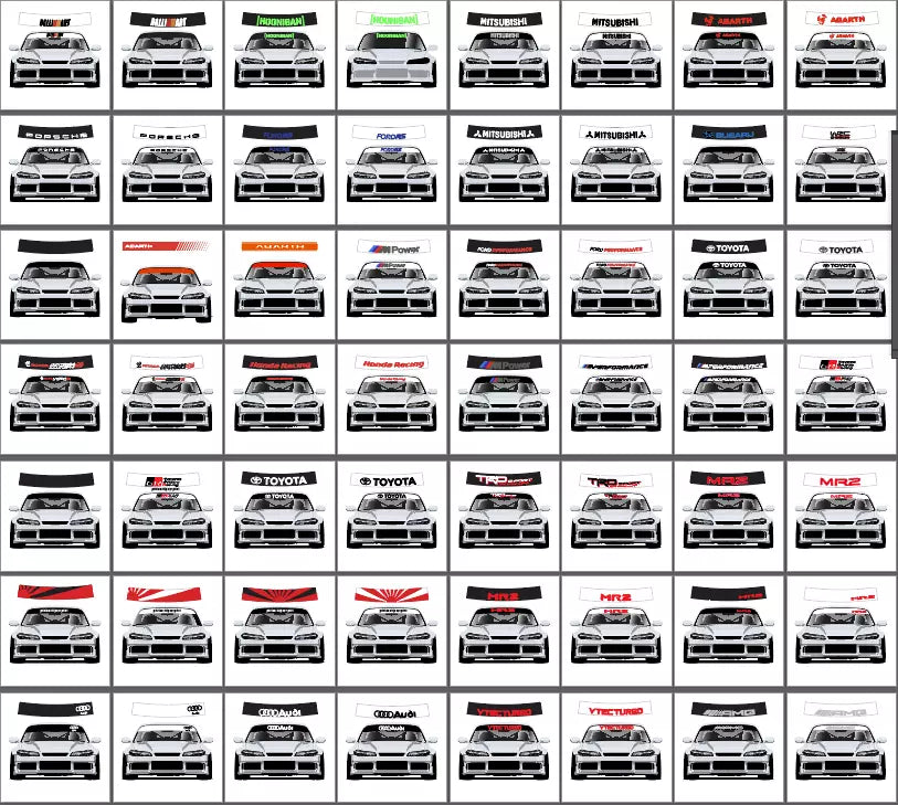 Custom sunstrip fit any car text Sun strip personalised 140 x 25 cm ...